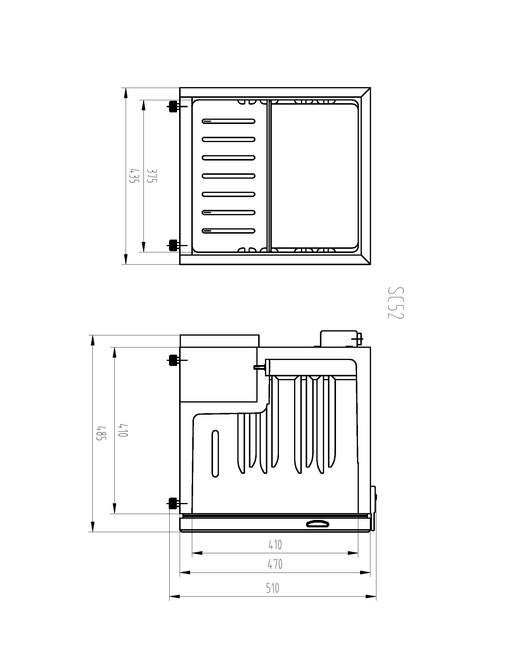 桌面饮料冷藏柜系列 | 美时达MEISDA-SC52-52升小型桌面玻璃门冷藏饮料存贮冰箱